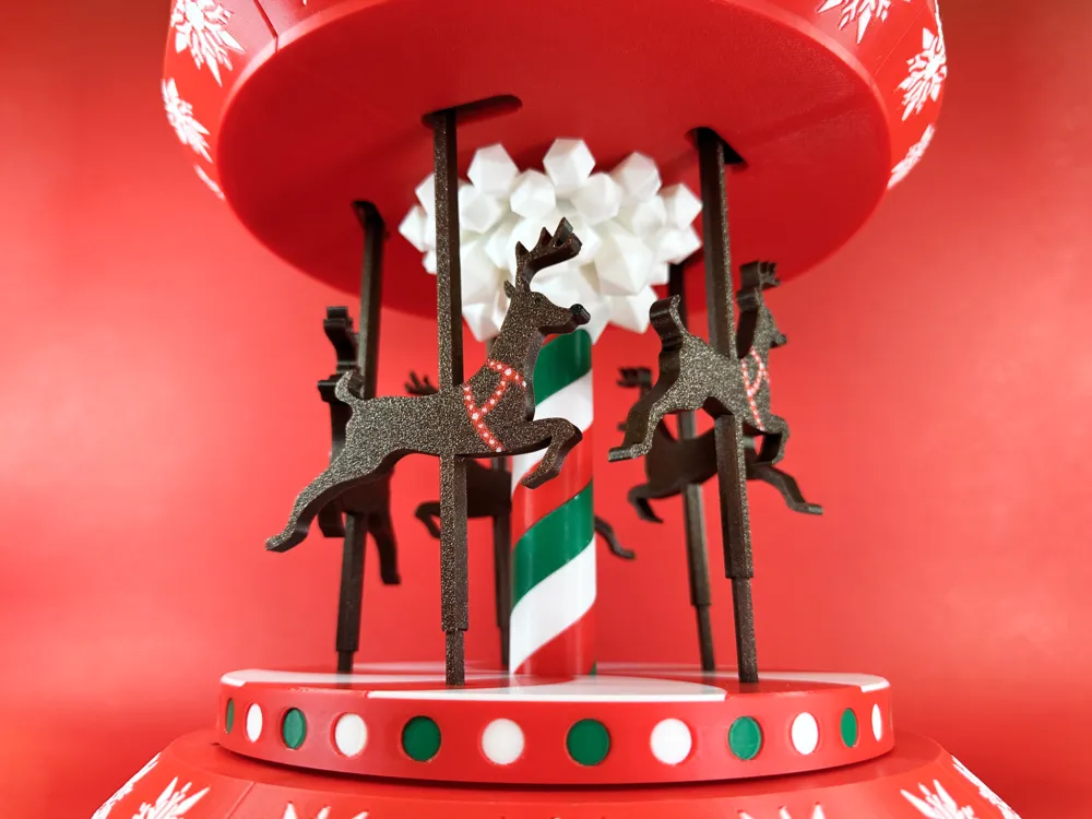 Kinetic Christmas Carousel 2.0 | Motorized version by Pro3DTinkering ...