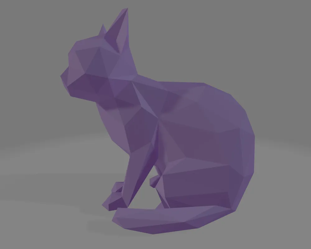 Low poly cat v1 by Maicon_Leonard69 - MakerWorld