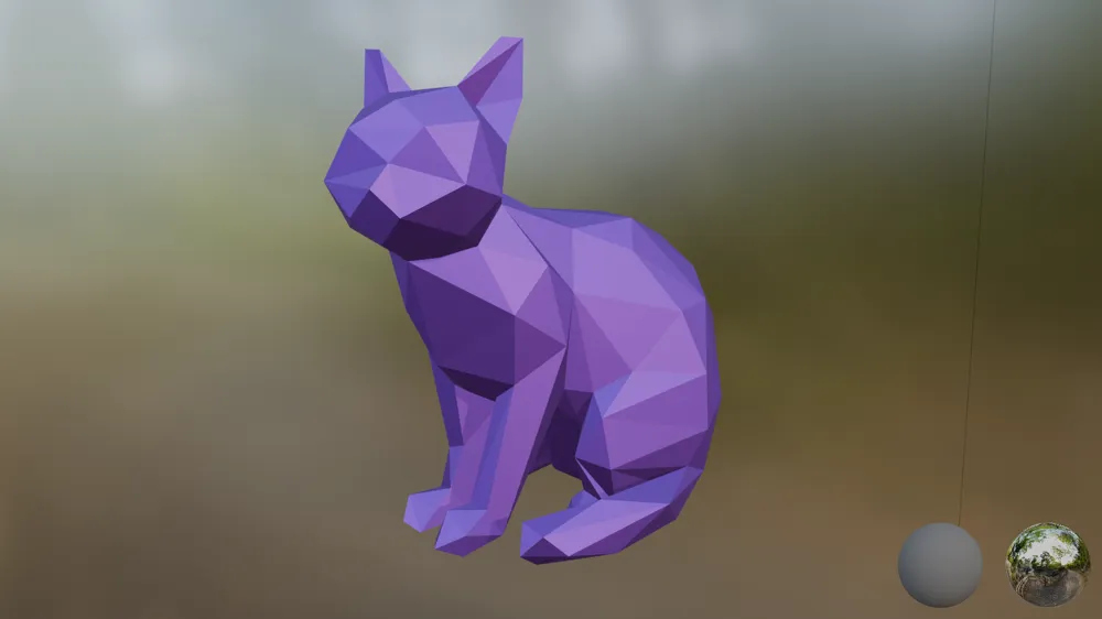 Low poly cat v1 by Maicon_Leonard69 - MakerWorld