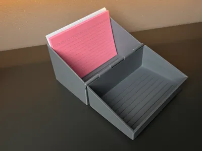 Index cards Box A6 Flashcards Flashcard Box by Jordan LAB MakerWorld ...