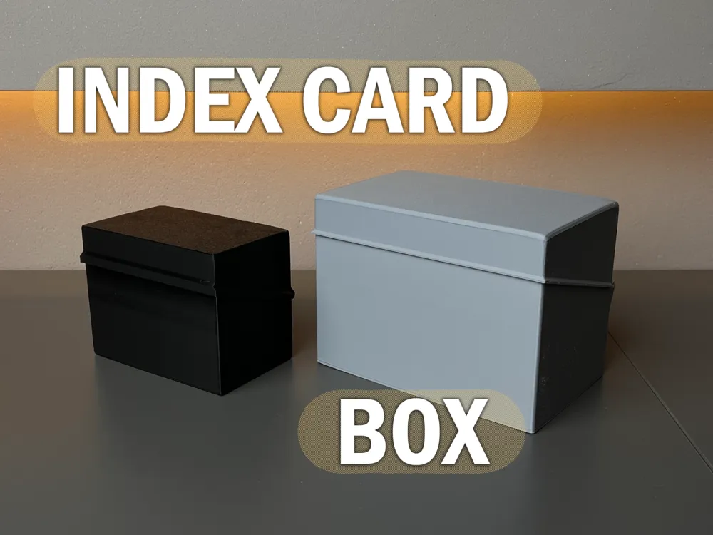 Index cards Box A6 Flashcards Flashcard Box by Jordan LAB MakerWorld ...