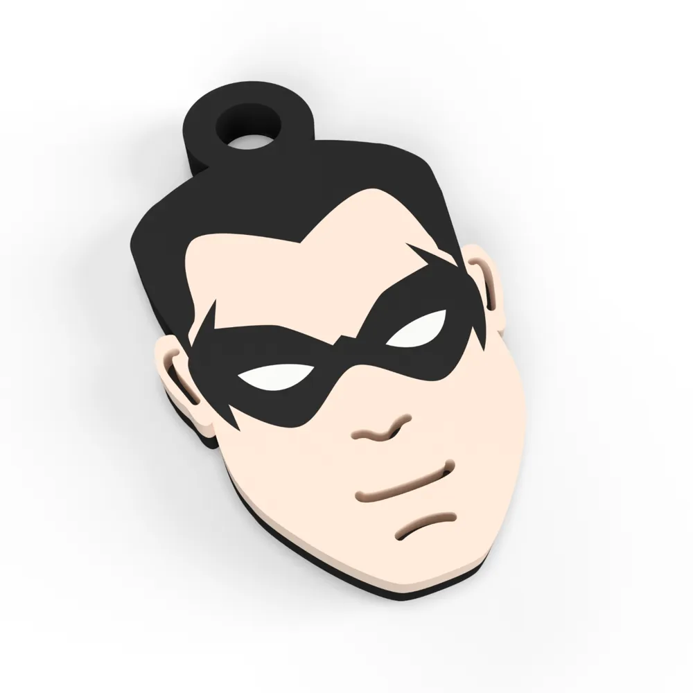 Superheroes Robin keychain by nicodeimos - MakerWorld