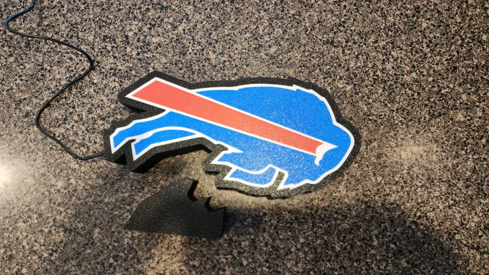 Buffalo Bills with optional stand by MayHem - MakerWorld