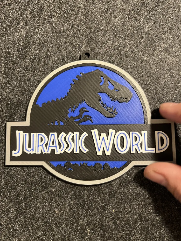 Jurassic World - Bag/Wall mount - Free 3D Print Model - MakerWorld