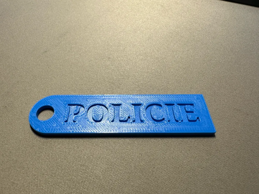 Keychain Police / Klíčenka Policie by Moriel - MakerWorld