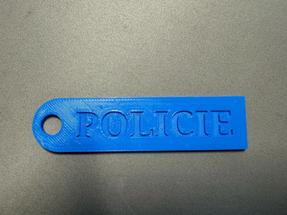 Keychain Police / Klíčenka Policie by Moriel - MakerWorld