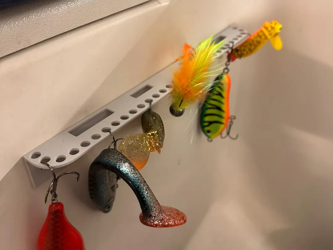 Fishing bait holder / Fishing Lure Holder - Free 3D Print Model ...