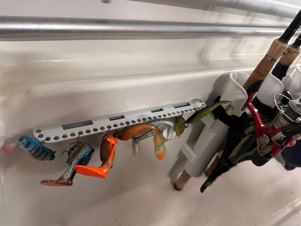 Fishing bait holder / Fishing Lure Holder - Free 3D Print Model ...