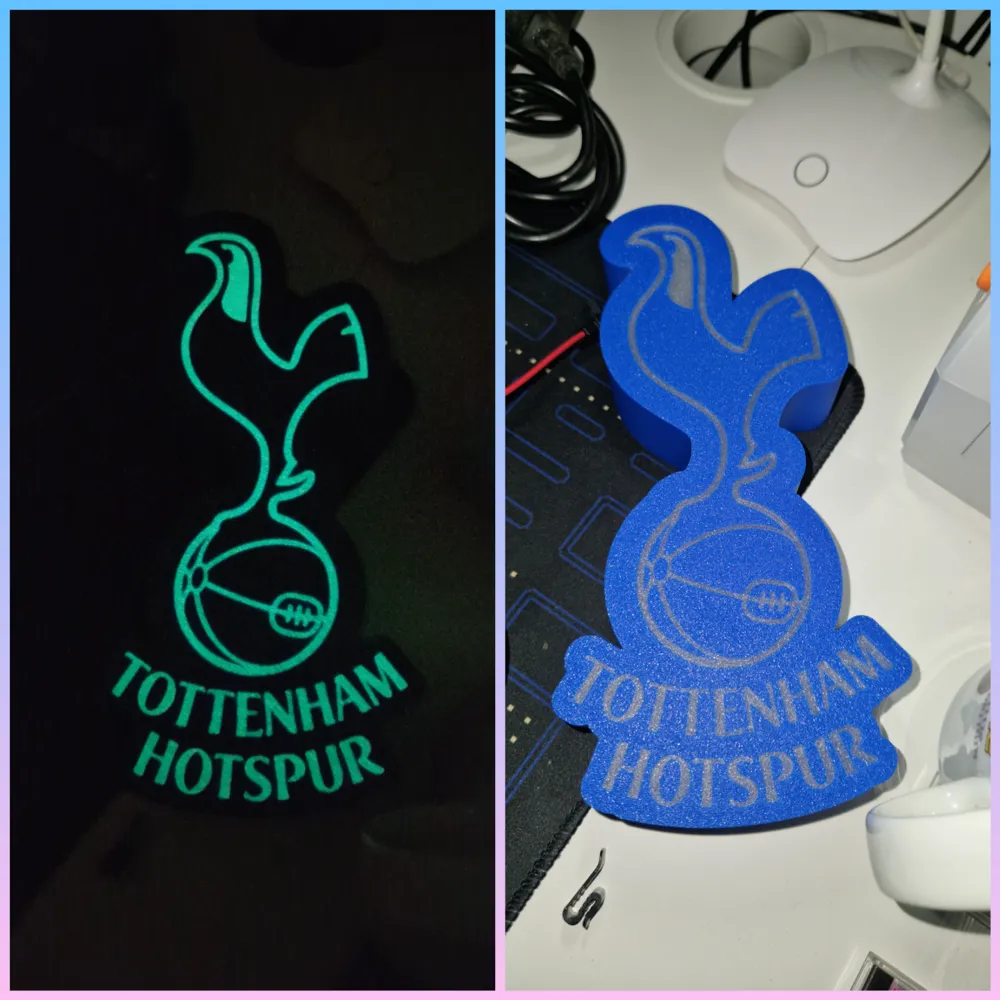 Tottenham Hotspur Crest Light Box by EmBy Designs - MakerWorld