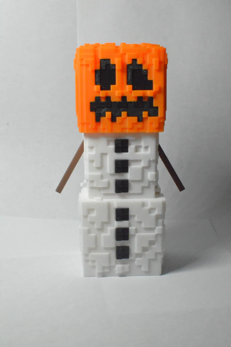 Minecraft Snow Golem with Detachable Pumpkin by Striderman1 - MakerWorld