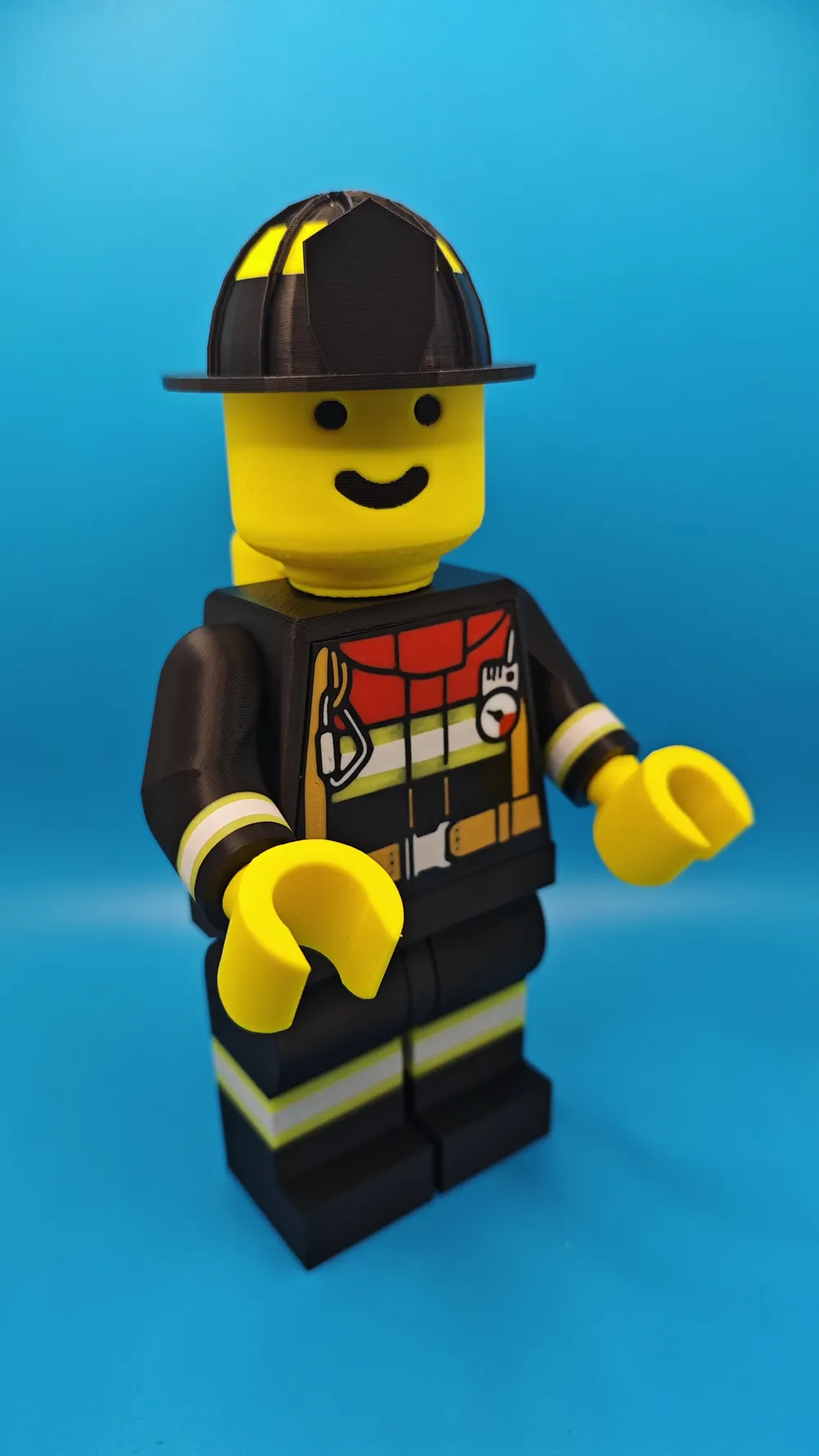 Fire Fighter Brick Man (500%) by P78 MakerWorld: Download Free 3D Models