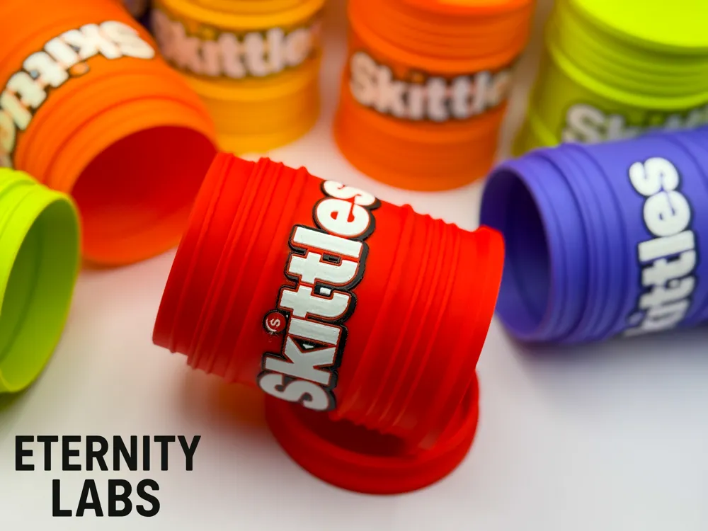 The Skittles Barrel - Screw Top Container - Free 3D Print Model ...