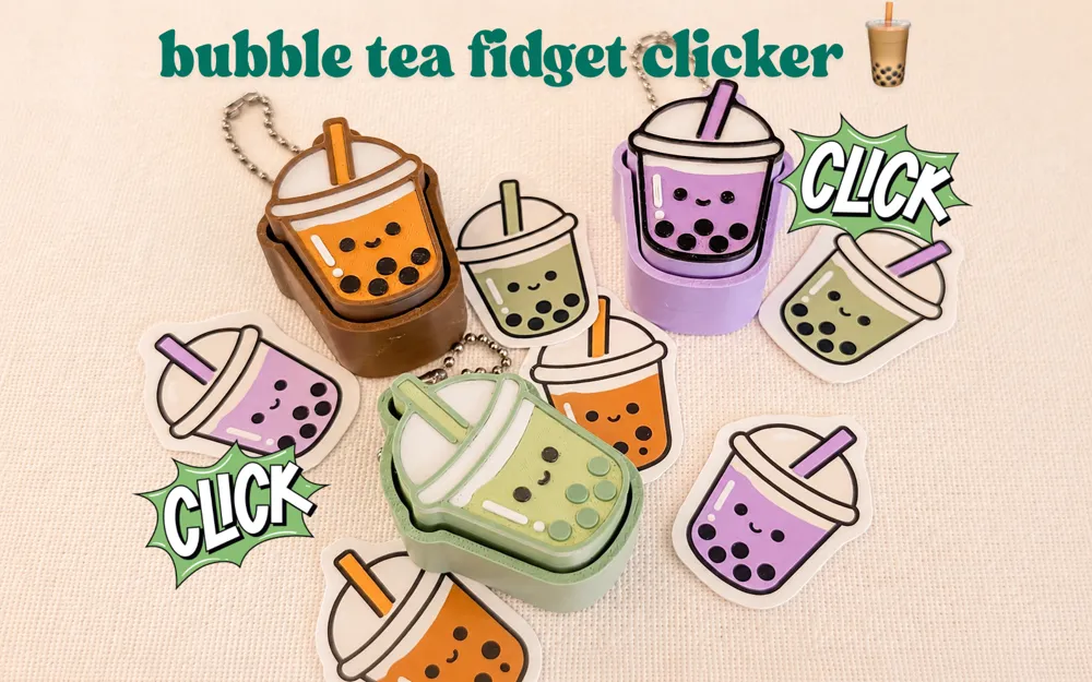Bubble Tea Clicker - Free 3D Print Model - MakerWorld