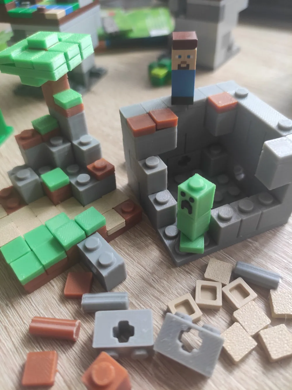 Minecraft Brick Set by Aleolle MakerWorld: Download Free 3D Models