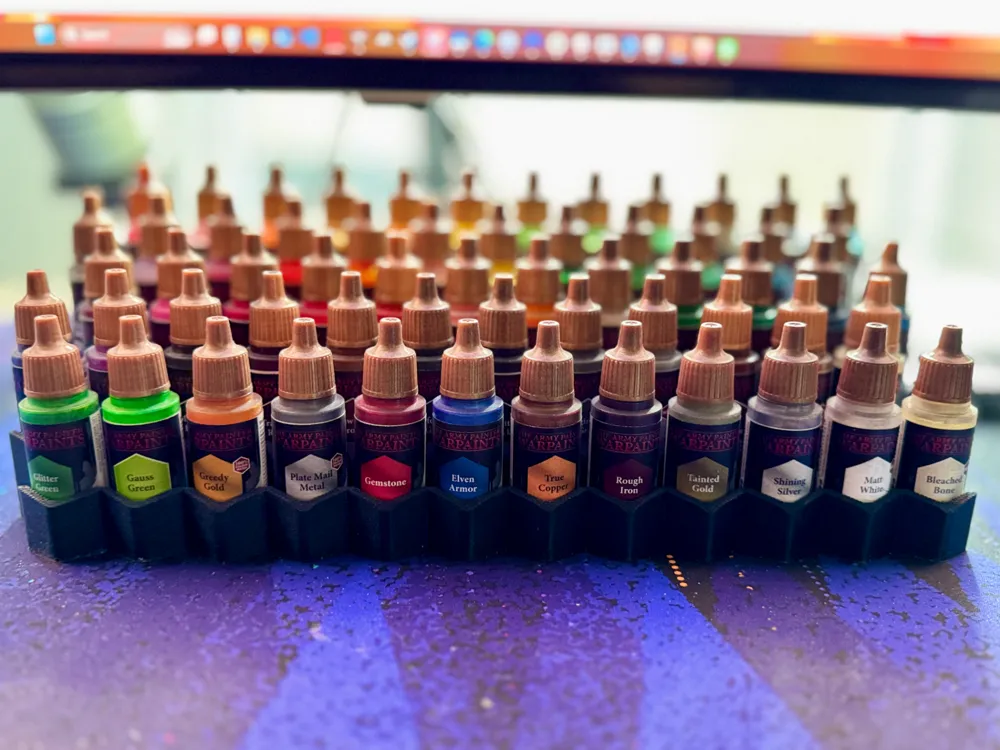 Hex Paint Holder/Organizer - Army Painter/Vallejo by Voluntaryspasms ...