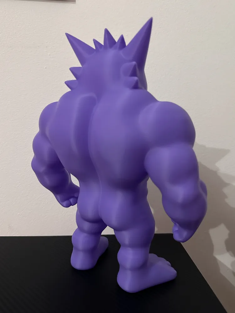 GigaChad gengar / NO AMS - Free 3D Print Model - MakerWorld