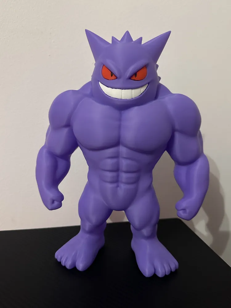 GigaChad gengar / NO AMS - Free 3D Print Model - MakerWorld