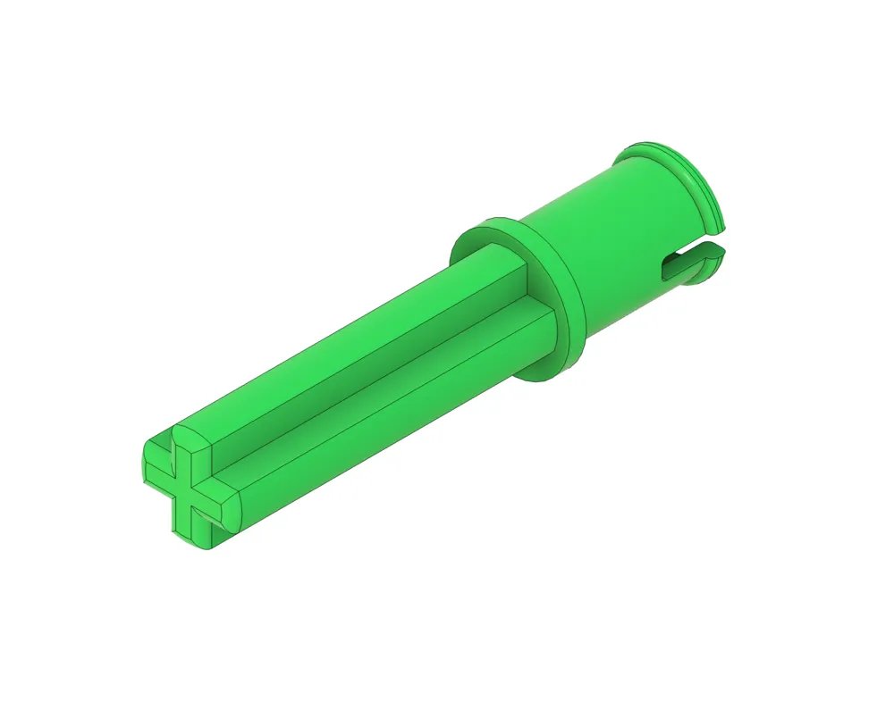 Lego Technic Style Axle 2L with Pin 1L by RomeoAlfa - MakerWorld