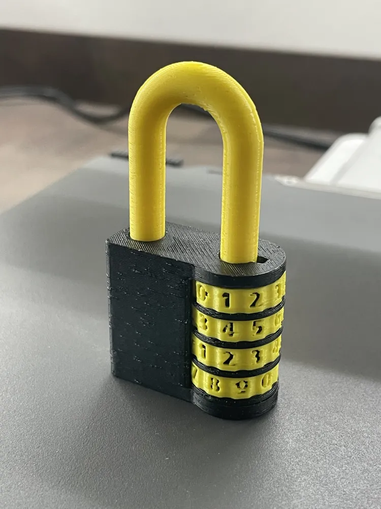 Combination Lock with Automatic Release by SimonStarMakerWorld: Download Free 3D Models