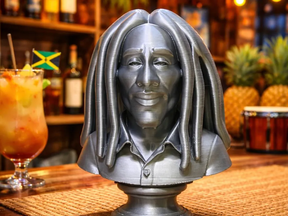Bob Marley Bust - Free 3D Print Model - MakerWorld