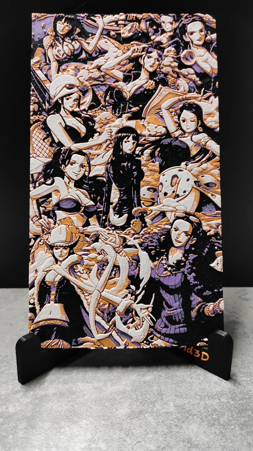 Nico Robin from OnePiece (4 Colors Filament Painting) - HueForge by ...