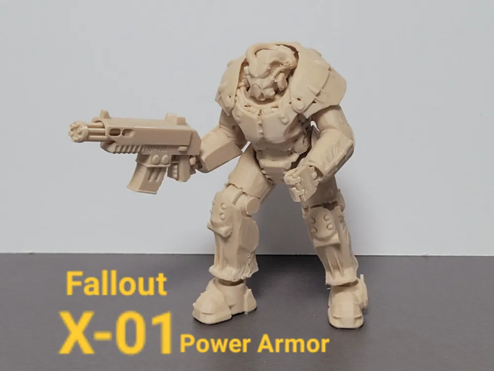 Fallout X-01 Power Armor Action Figure Articulated by QuickFrostbite ...