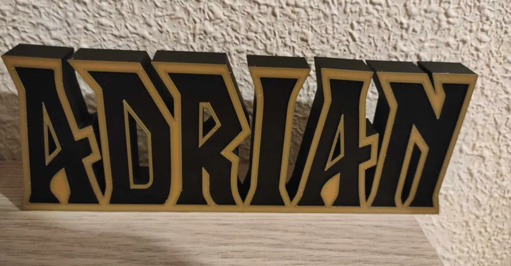 Adrian Nameplate by Misticks - MakerWorld