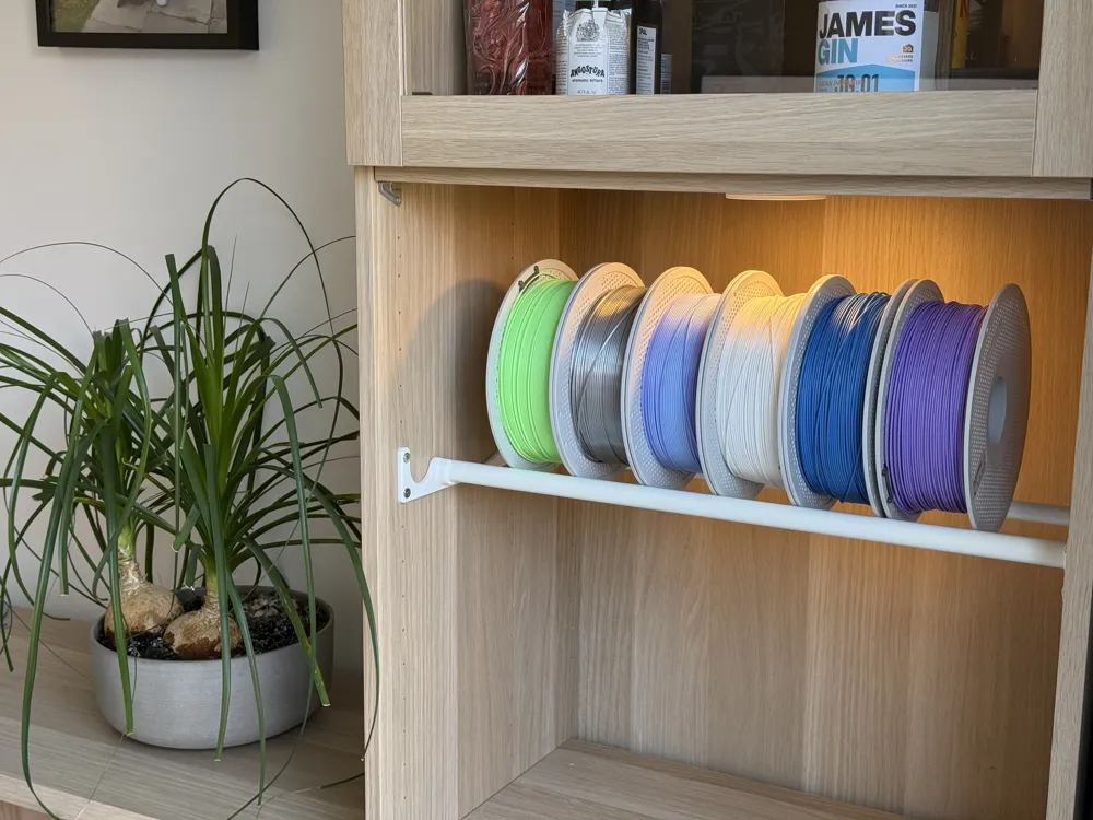NEW SNAP FIT! - IKEA BILLY/RACKA Filament Rack - Free 3D Print Model ...