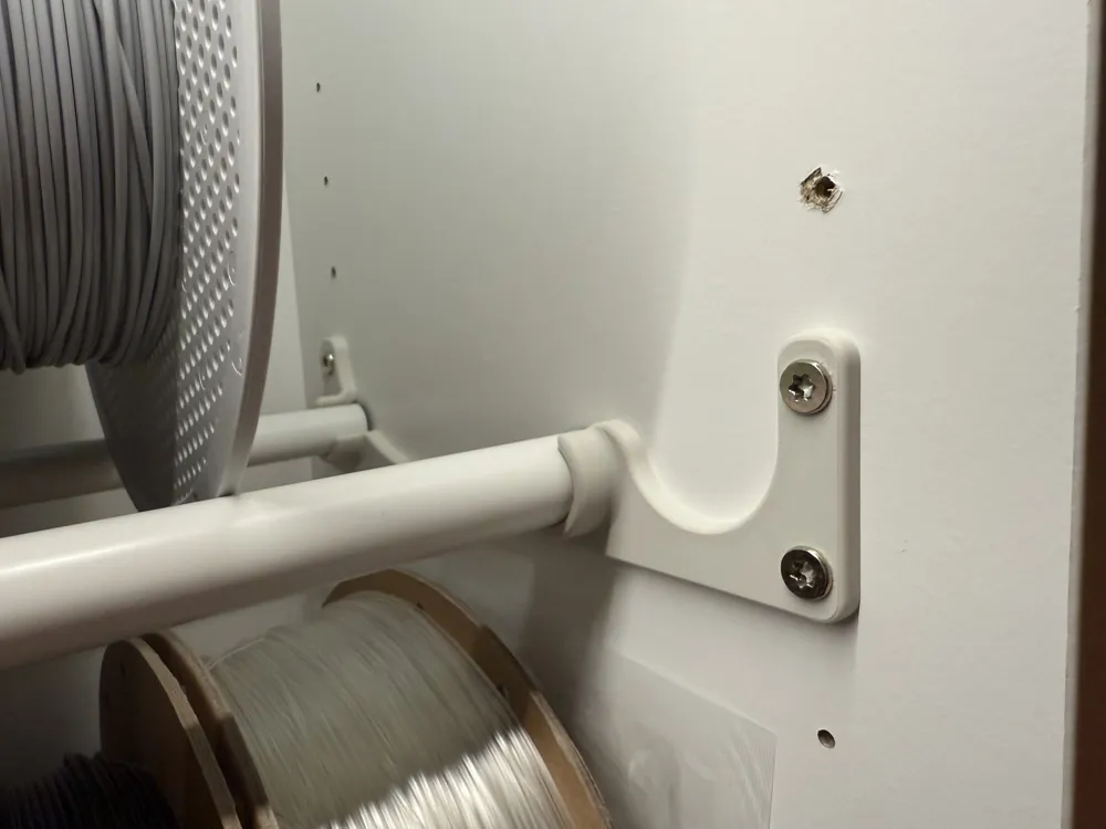 NEW SNAP FIT! - IKEA BILLY/RACKA Filament Rack - Free 3D Print Model ...