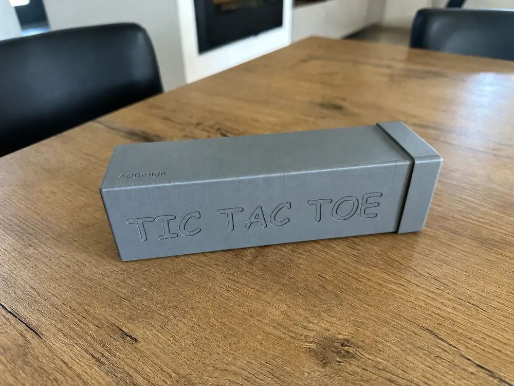 Nesting Tic Tac Toe – Compact Travel Strategy Game - Free 3D Print ...