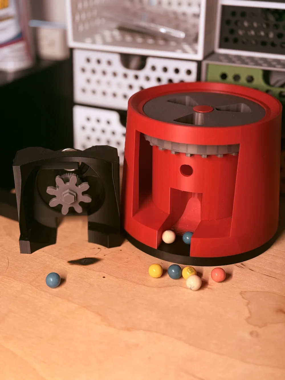 FULLY FUNCTIONAL - Gumball Machine/Candy Dispenser - Free 3D Print ...