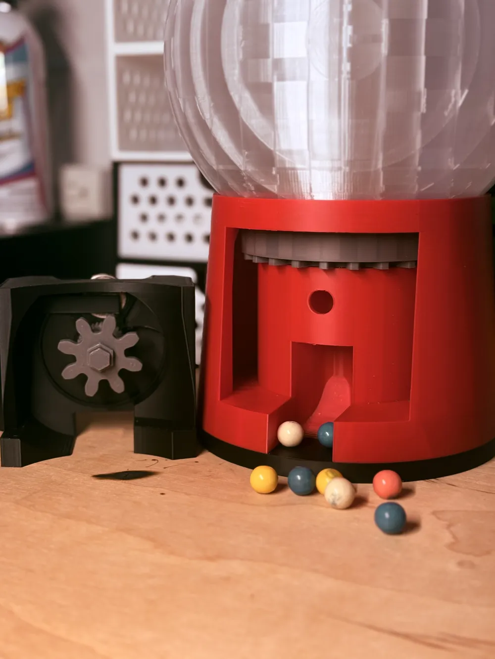 FULLY FUNCTIONAL - Gumball Machine/Candy Dispenser - Free 3D Print ...