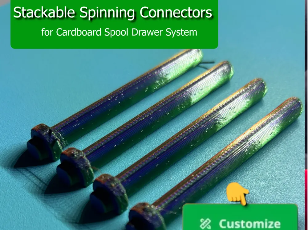 Custom Connectors for Filament Spool Drawer System by Sean Ryle ...