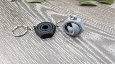 Gyro Fidget Spinner Keyring by luminaeclipse - MakerWorld