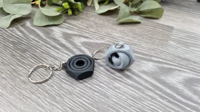 Gyro Fidget Spinner Keyring by luminaeclipse - MakerWorld