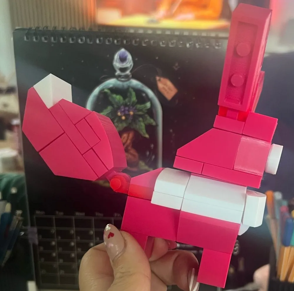 Brick Eevee Pokemon Model (Custom Colored) - Free 3D Print Model ...