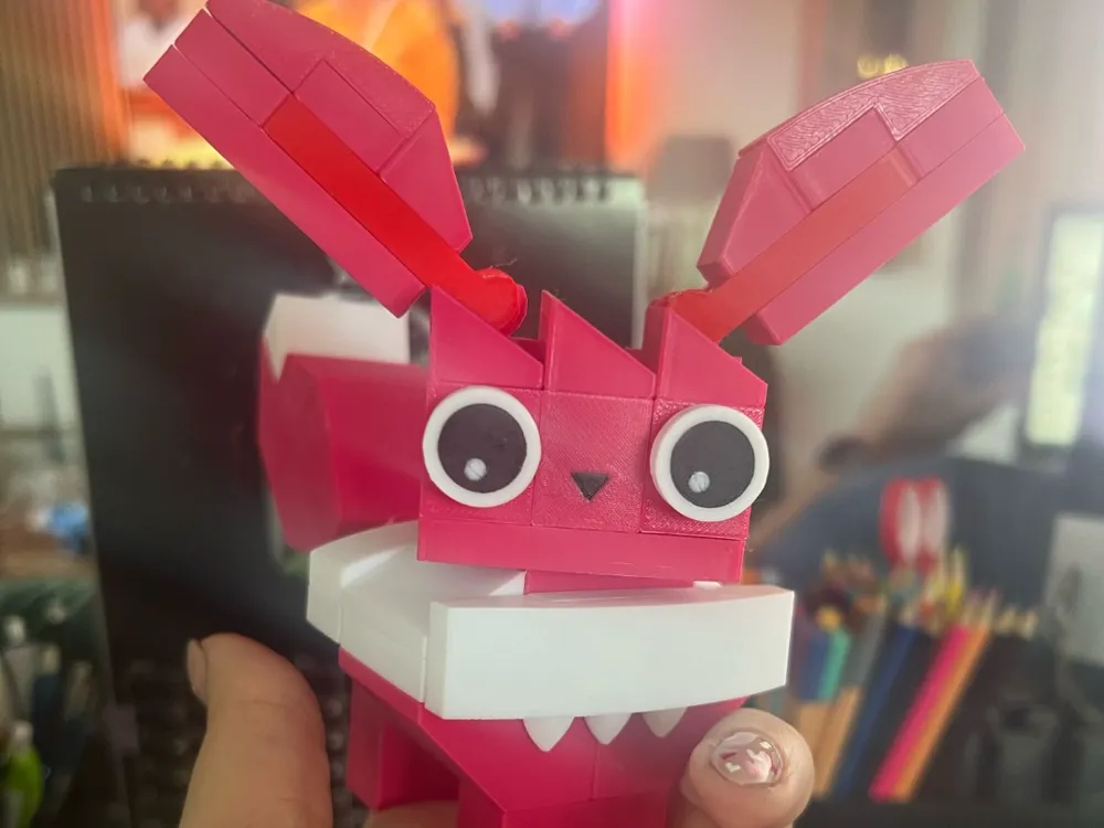Brick Eevee Pokemon Model (Custom Colored) - Free 3D Print Model ...