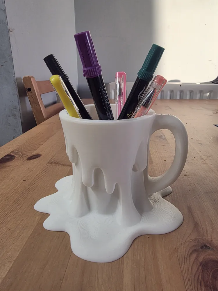 Melting Mug Multipurpose Pot - Free 3D Print Model - MakerWorld