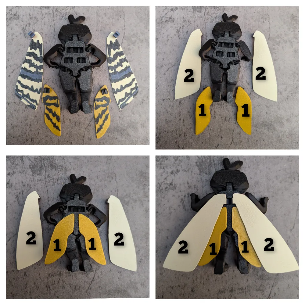 Articulated Mothman Cryptid Monster by Daann_ii MakerWorld: Download ...