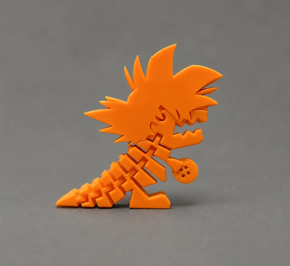 Flexi Dino Saiyan Spirit - Free 3D Print Model - MakerWorld