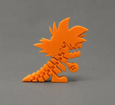 Flexi Dino Saiyan Spirit - Free 3D Print Model - MakerWorld