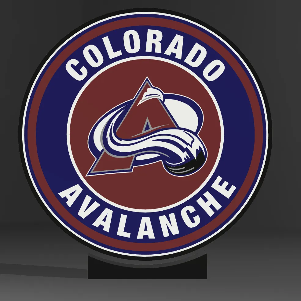 Colorado Avalanche Light Box by mipmay3D - MakerWorld