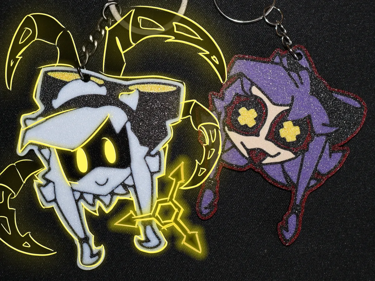 Cyn Keychain Murder Drones Glitch pin - Free 3D Print Model - MakerWorld