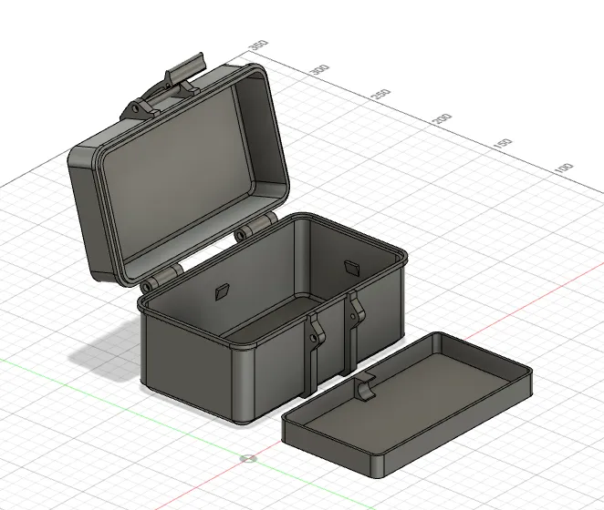 Toolbox with internal tray by Longevity MakerWorld: Download Free 3D Models