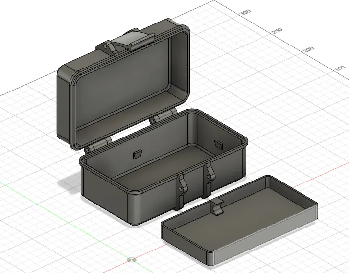 Toolbox with internal tray by Longevity MakerWorld: Download Free 3D Models