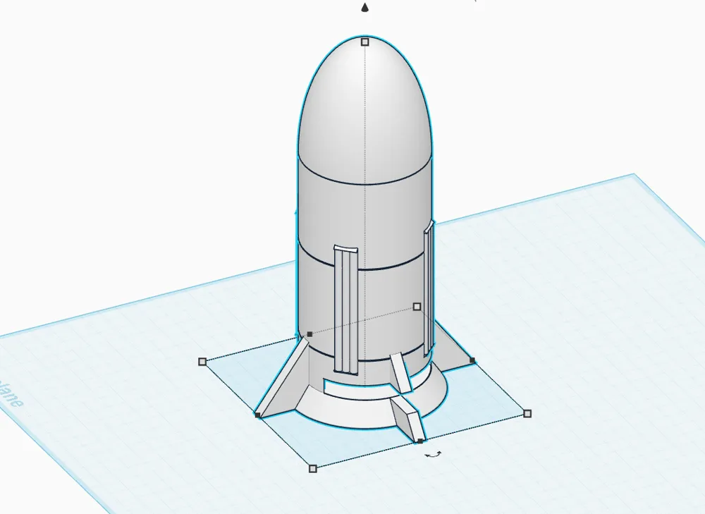 Rocket 60s LED Lamp for MH001 Led LAMP KIT MH001 - Free 3D Print Model ...