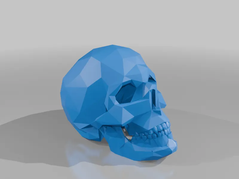 Calavera Low Poly / Cráneo Low Poly Remezclado por Franchescor ...