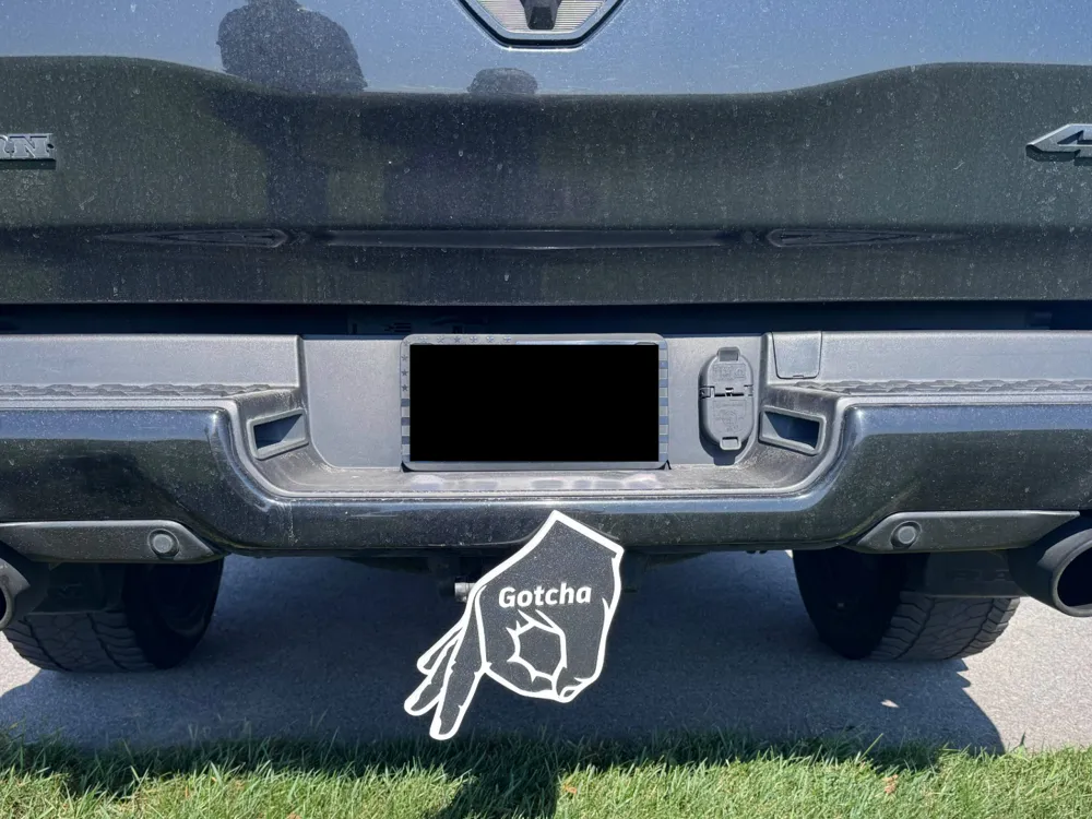 Gotcha Circle Game Hitch Cover (All Sizes) - Free 3D Print Model ...