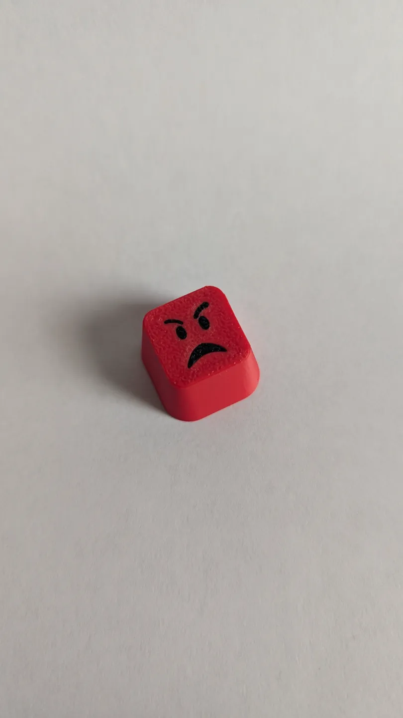 Angry Emoji Keycap by swerly - MakerWorld