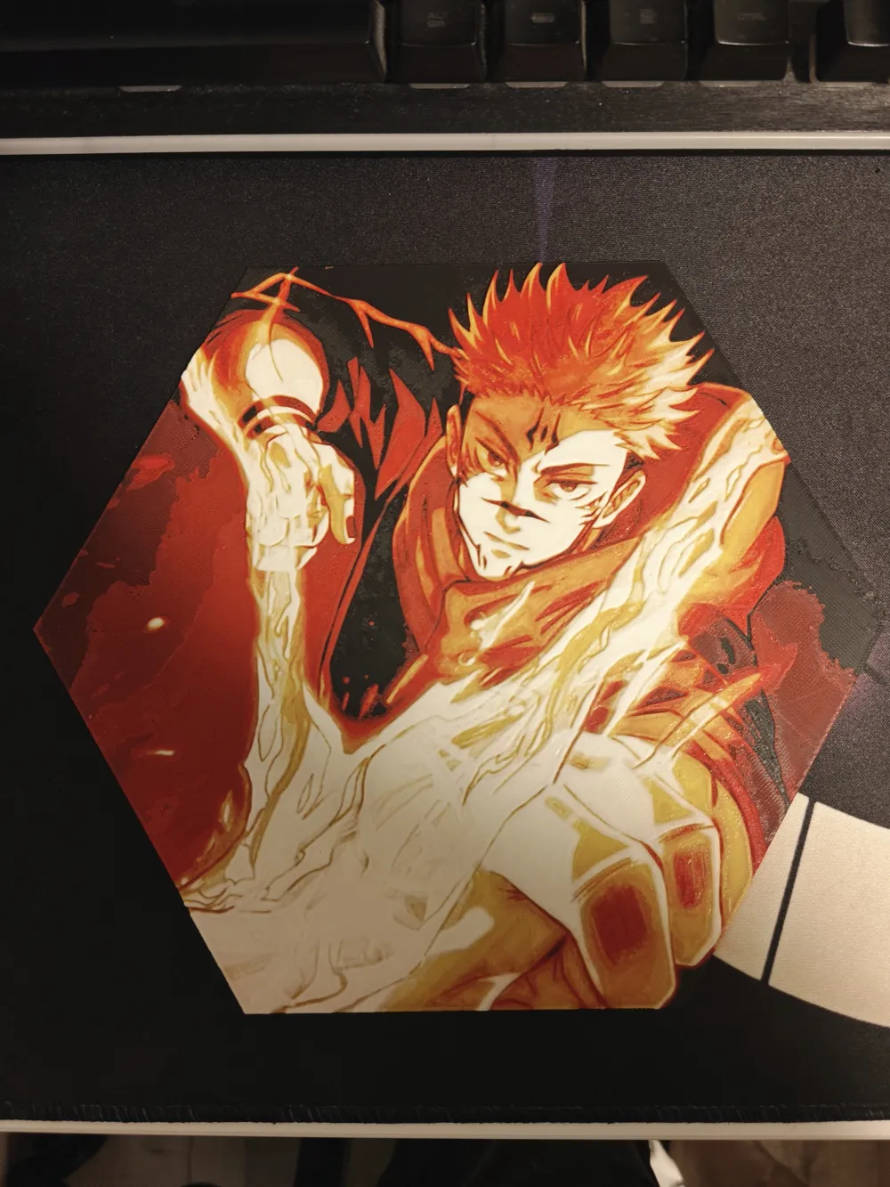 Hueforge Sukuna (Jujutsu Kaisen) honeycomb mode - Free 3D Print Model ...
